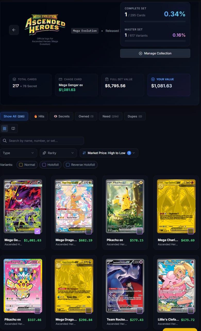 EveryPokemon - TCG Tracker